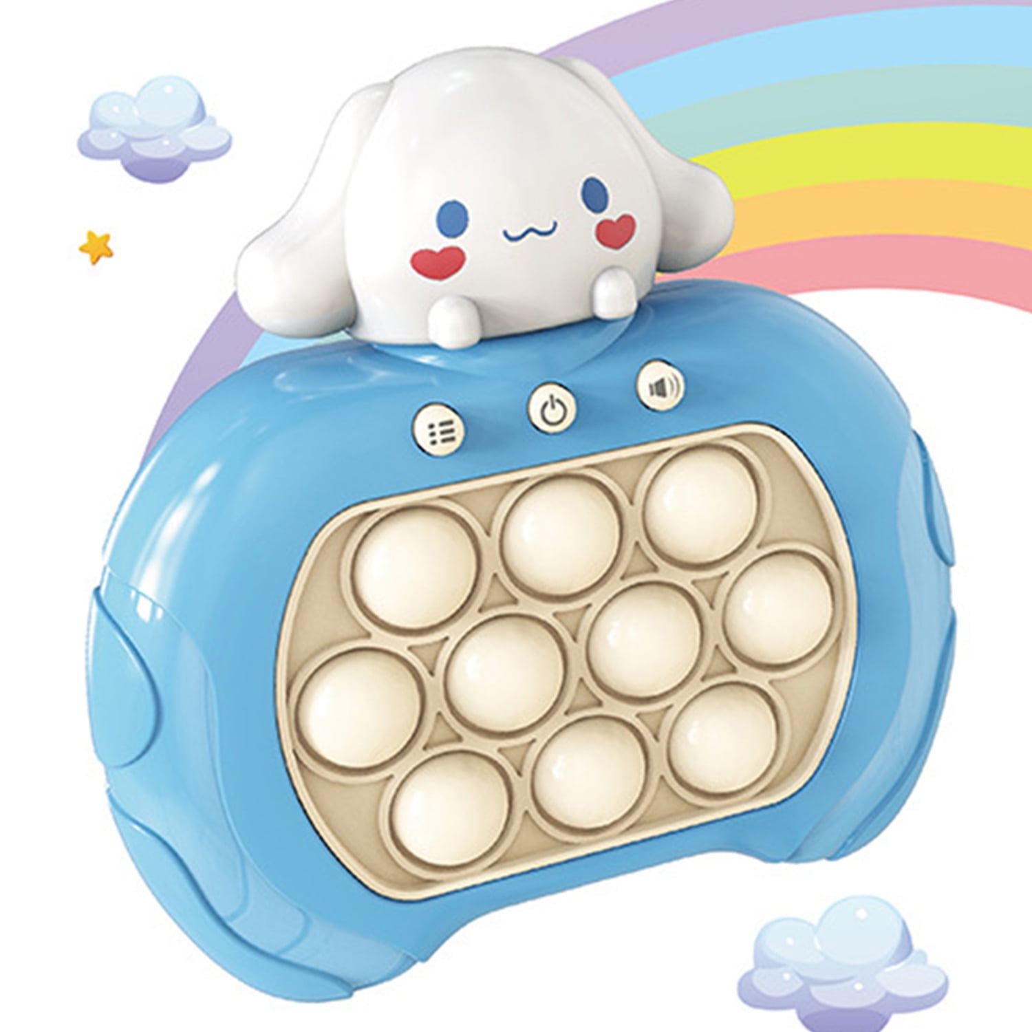 Cinnamoroll Quick Push Game Toys Handheld Fast Speed Push Bubble Light ...