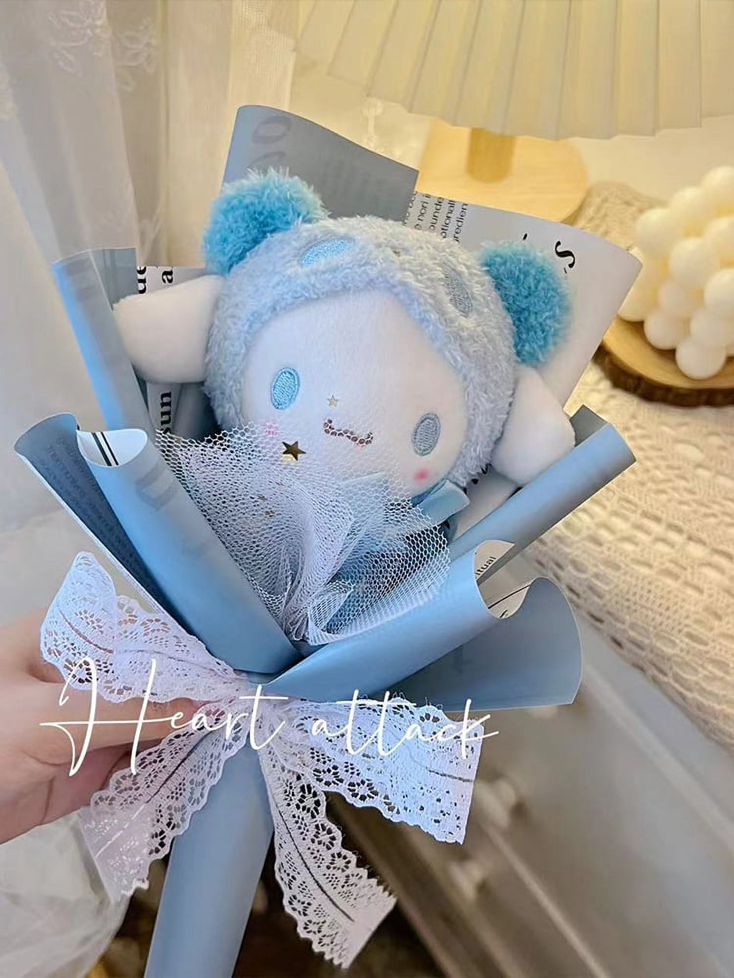 Cinnamoroll Rose Bouquet Hello Kitty Plush Doll Sanrioed Cute Anime ...