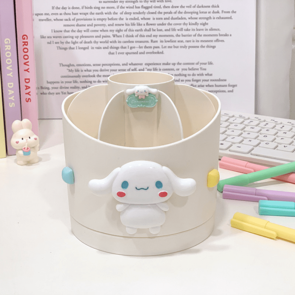 Cinnamoroll Rotating Desk Organizer - 362° Spinning Pen Holder ...