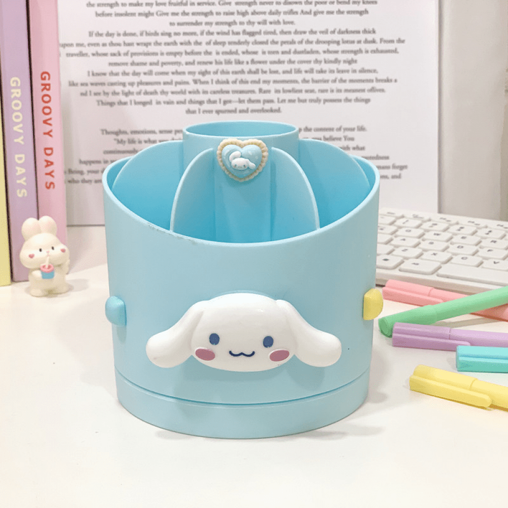 Cinnamoroll Rotating Desk Organizer - 363° Spinning Pen Holder ...