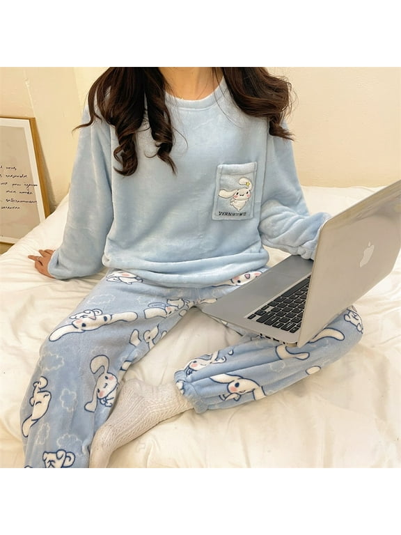 Sanrio My Melody Kuromi Cinnamonll Nightgown Anime Kawaii Cartoon Night ...