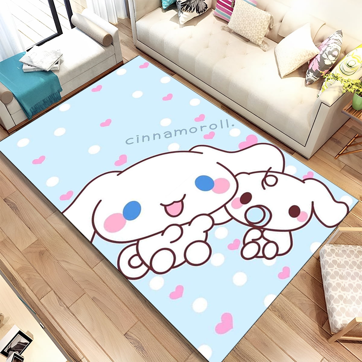 Cinnamoroll Sanrio Cartoon Carpet Rug for Bedroom Living Room Home ...