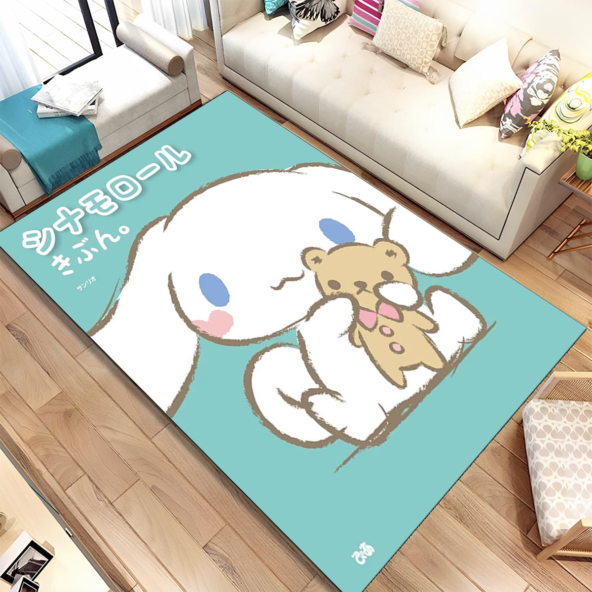Cinnamoroll Sanrio Cartoon Carpet Rug for Bedroom Living Room Home ...