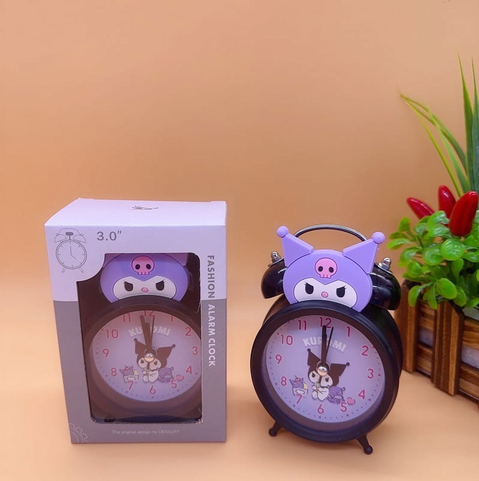 Cinnamoroll Sanrio Kuromi Cartoon Alarm Clock Student Silent Creative ...