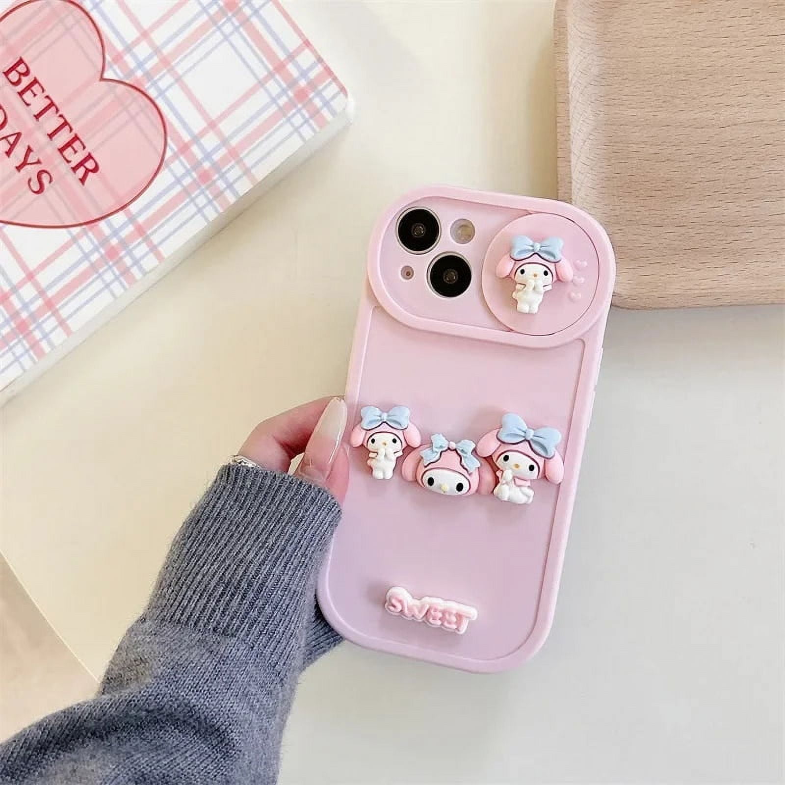 Cinnamoroll Sanrio Kuromi doll Push window Anime Phone Case For iPhone ...