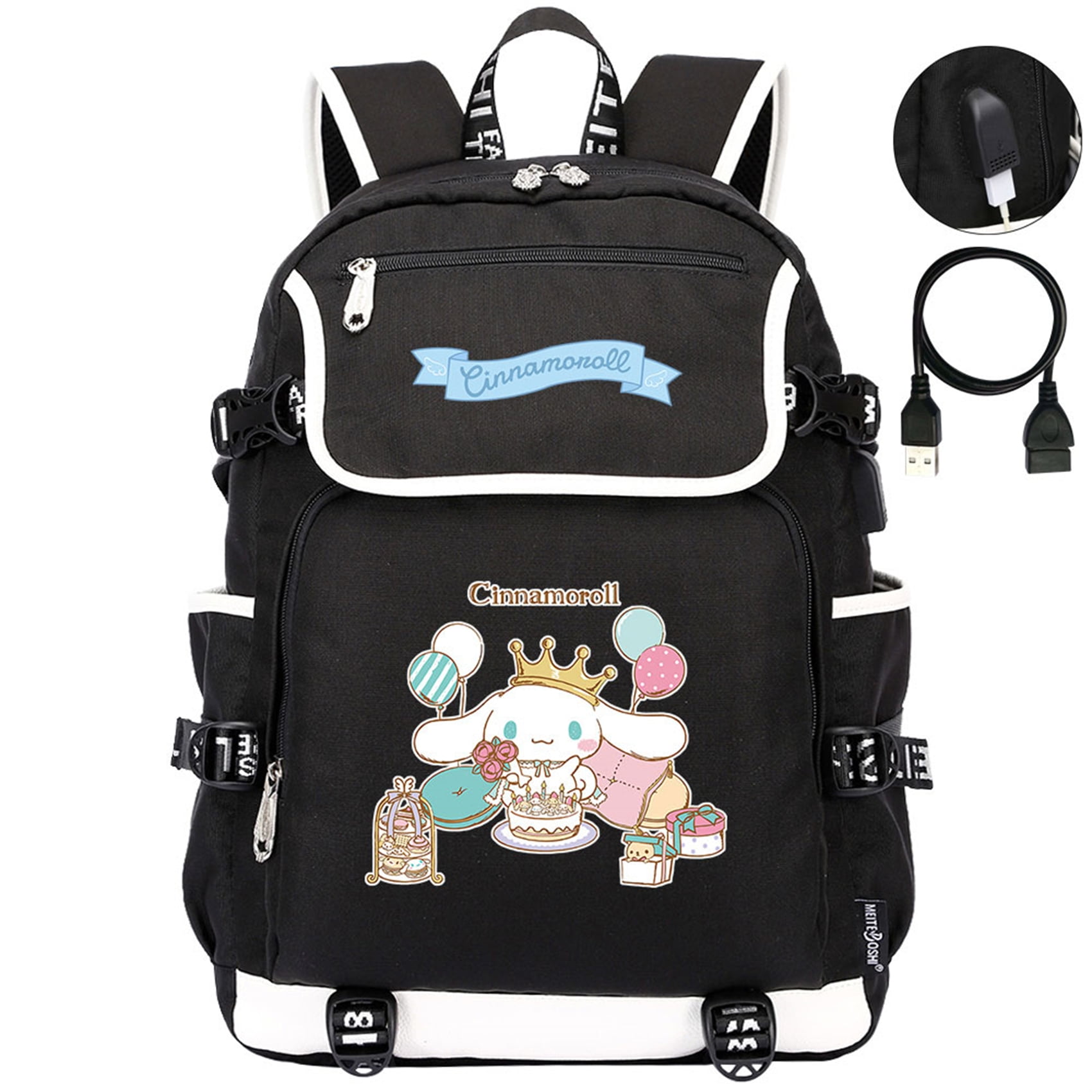 Cinnamoroll School Bookbag Casual Knapsack for Student-Water Resistant ...