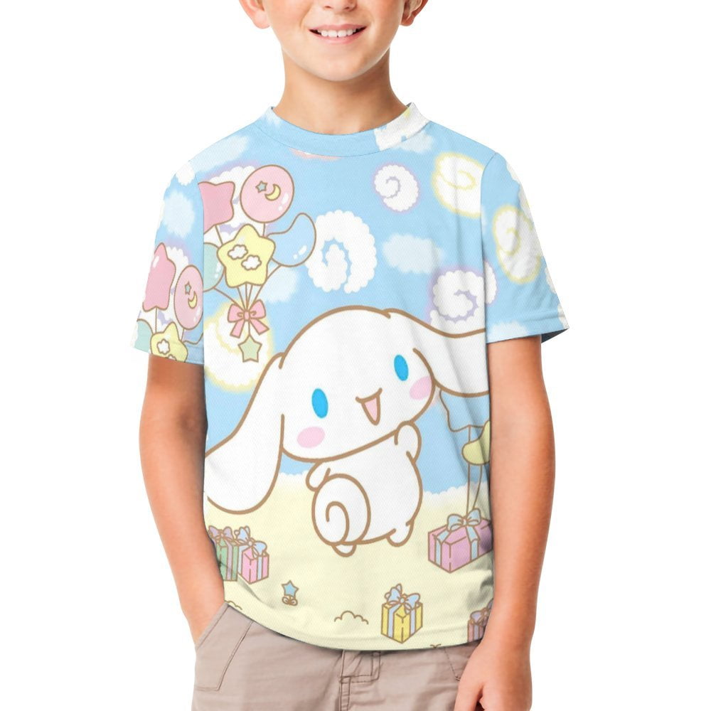 Cinnamoroll Shirt for Girls Graphic Tees Boys Short Sleeve Crewneck ...