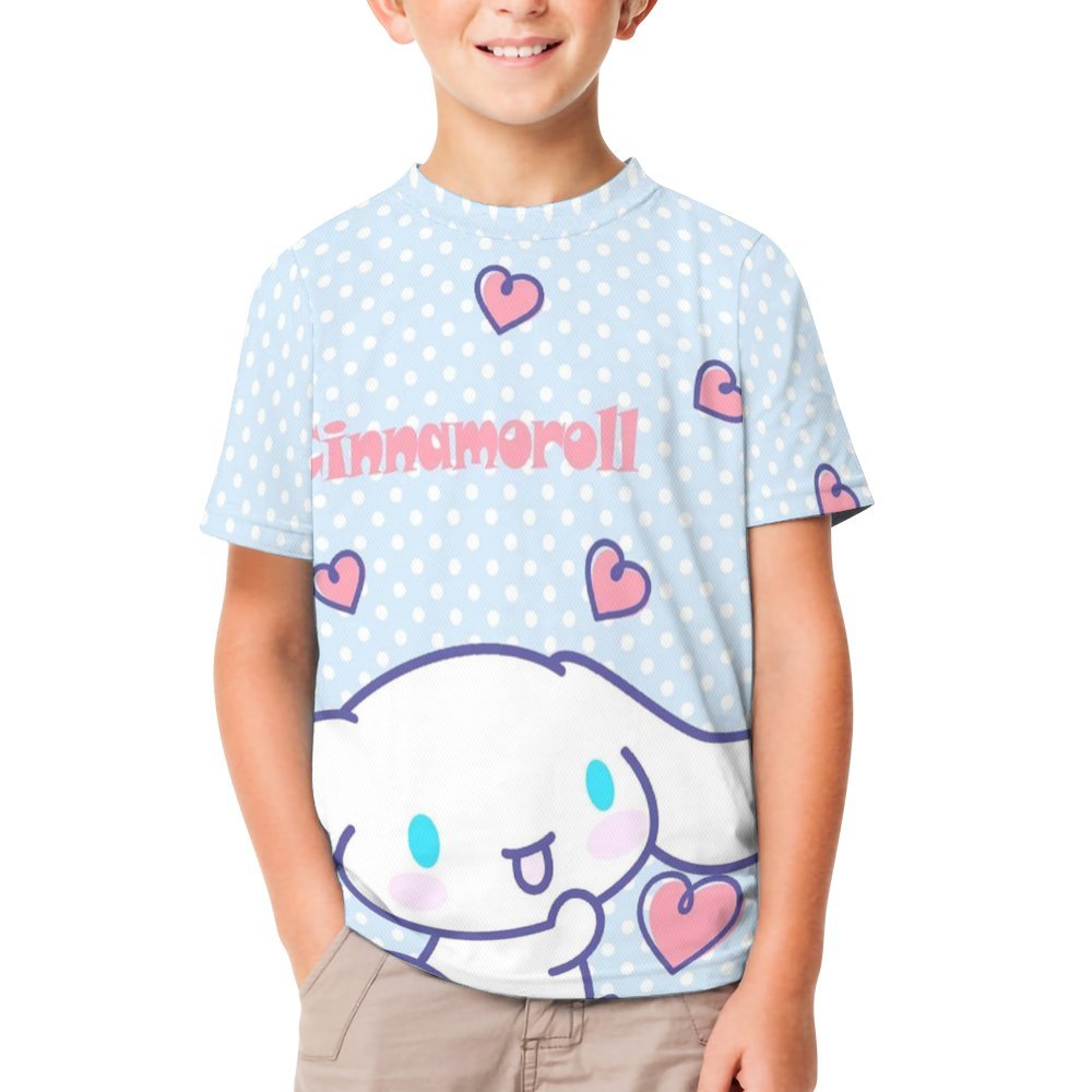 Cinnamoroll Shirt for Girls Graphic Tees Boys Short Sleeve Crewneck ...