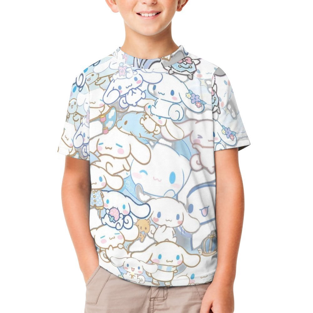 Cinnamoroll Shirt for Girls Graphic Tees Boys Short Sleeve Crewneck ...