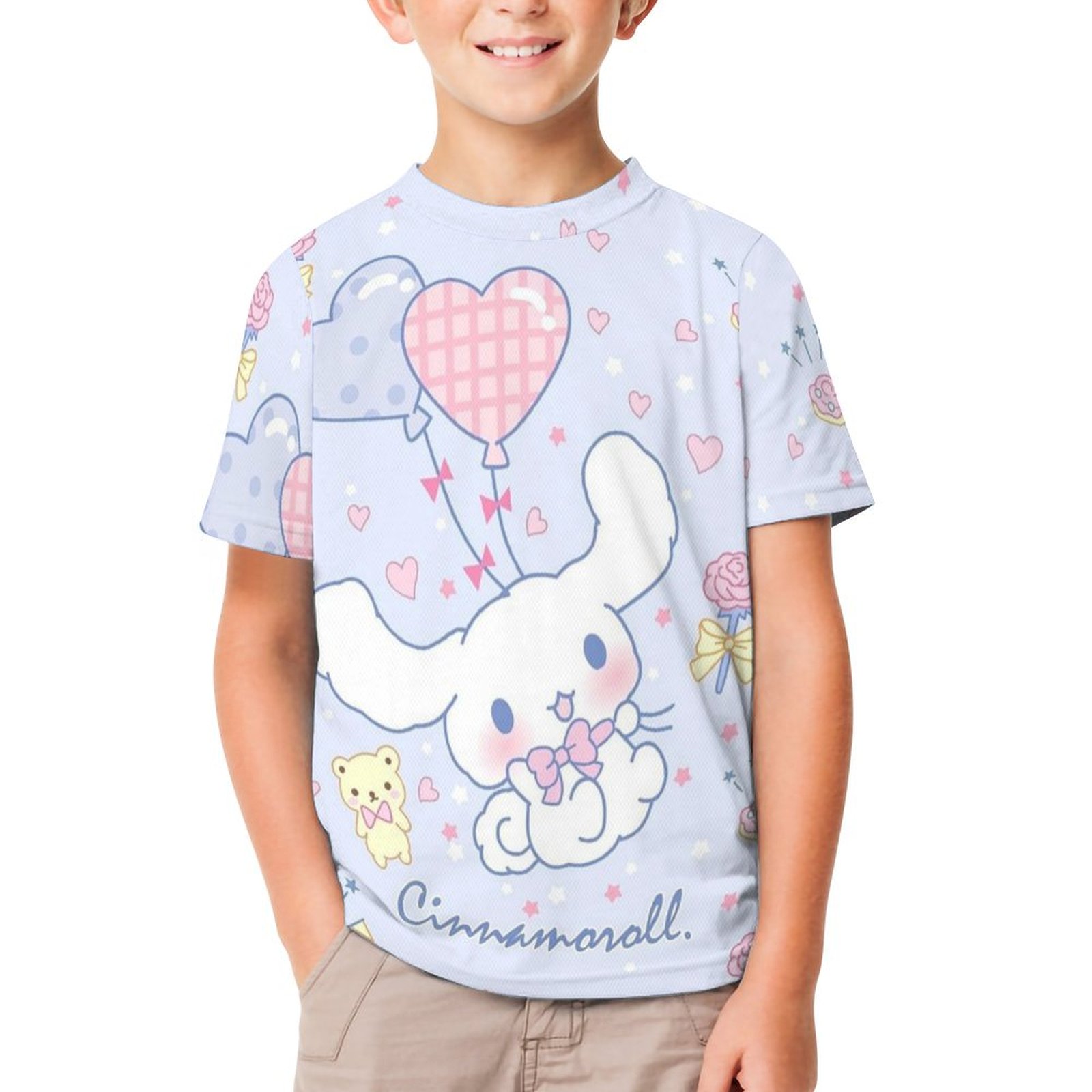 Cinnamoroll Shirt for Girls Graphic Tees Boys Short Sleeve Crewneck ...