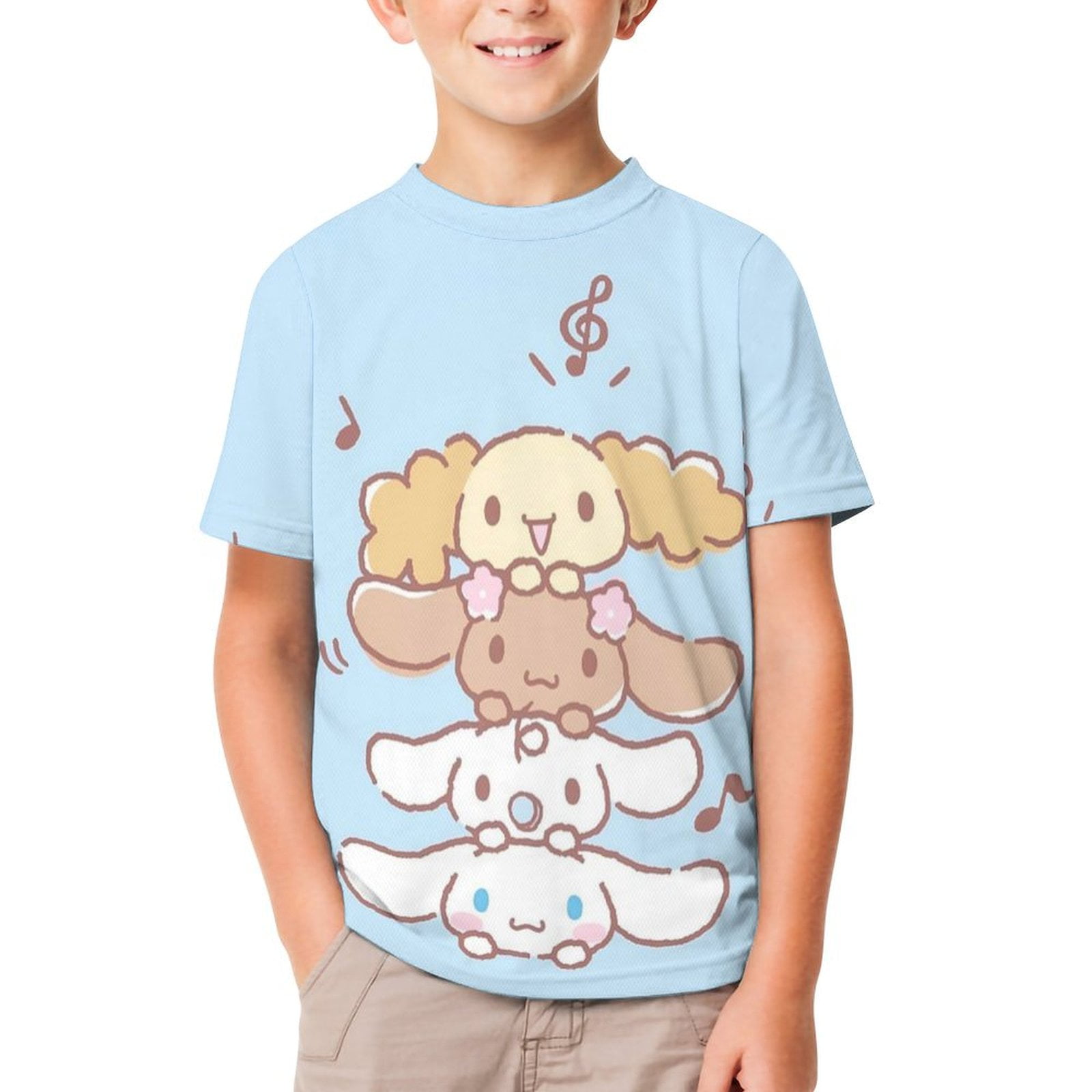 Cinnamoroll Shirt for Girls Graphic Tees Boys Short Sleeve Crewneck ...