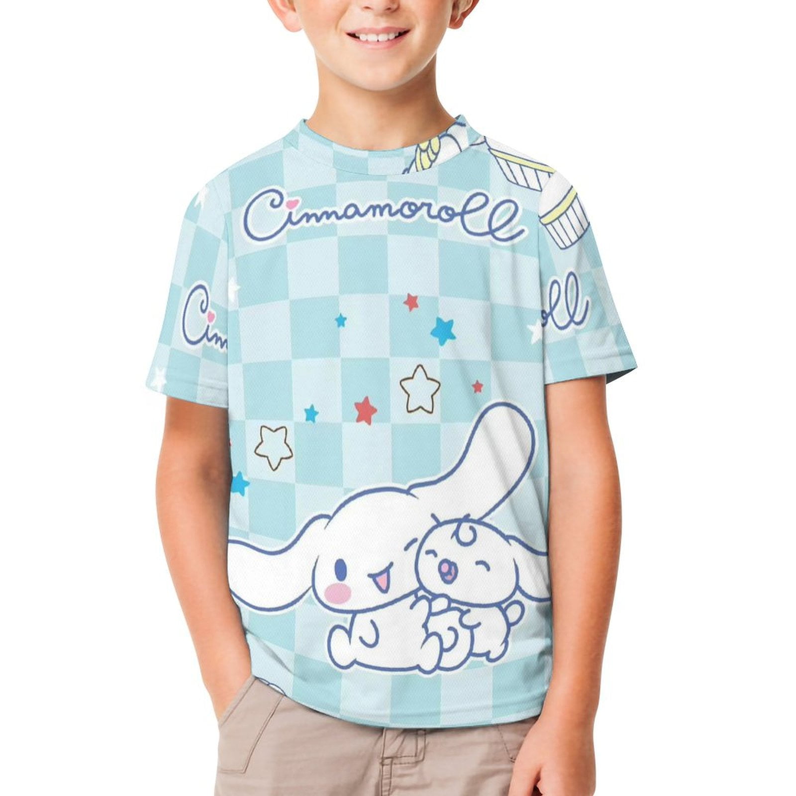 Cinnamoroll Shirt for Girls Graphic Tees Boys Short Sleeve Crewneck ...