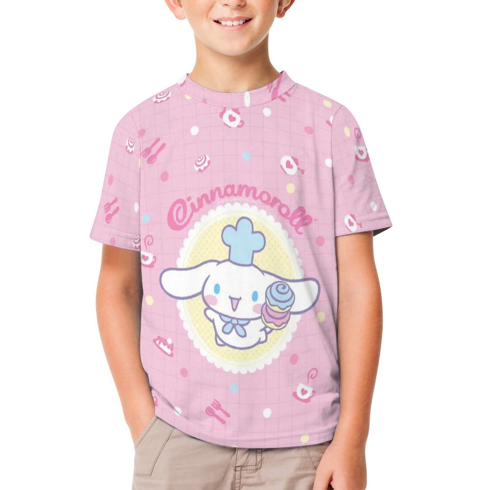 Cinnamoroll Shirt for Girls Graphic Tees Boys Short Sleeve Crewneck ...