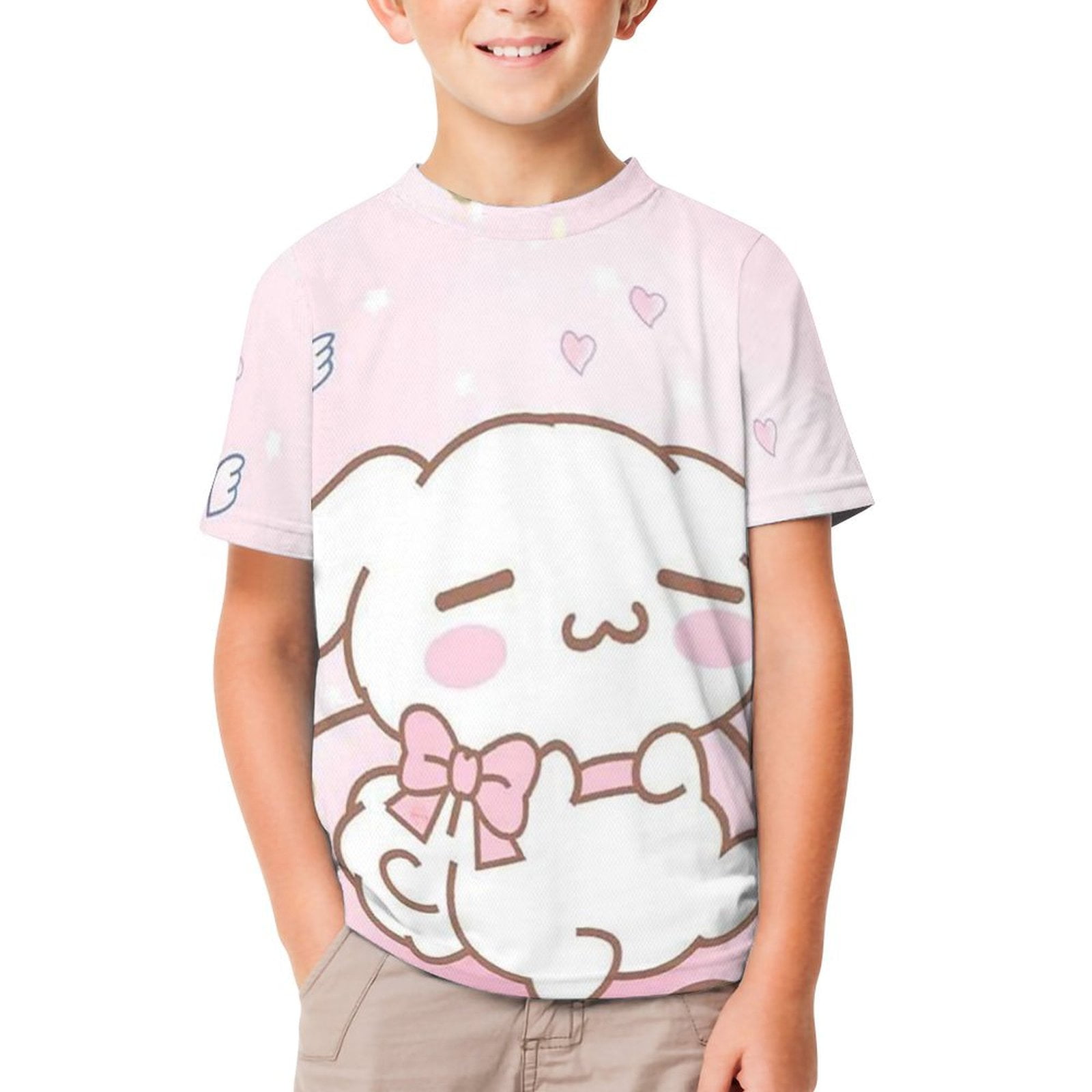Cinnamoroll Shirt for Girls Graphic Tees Boys Short Sleeve Crewneck ...