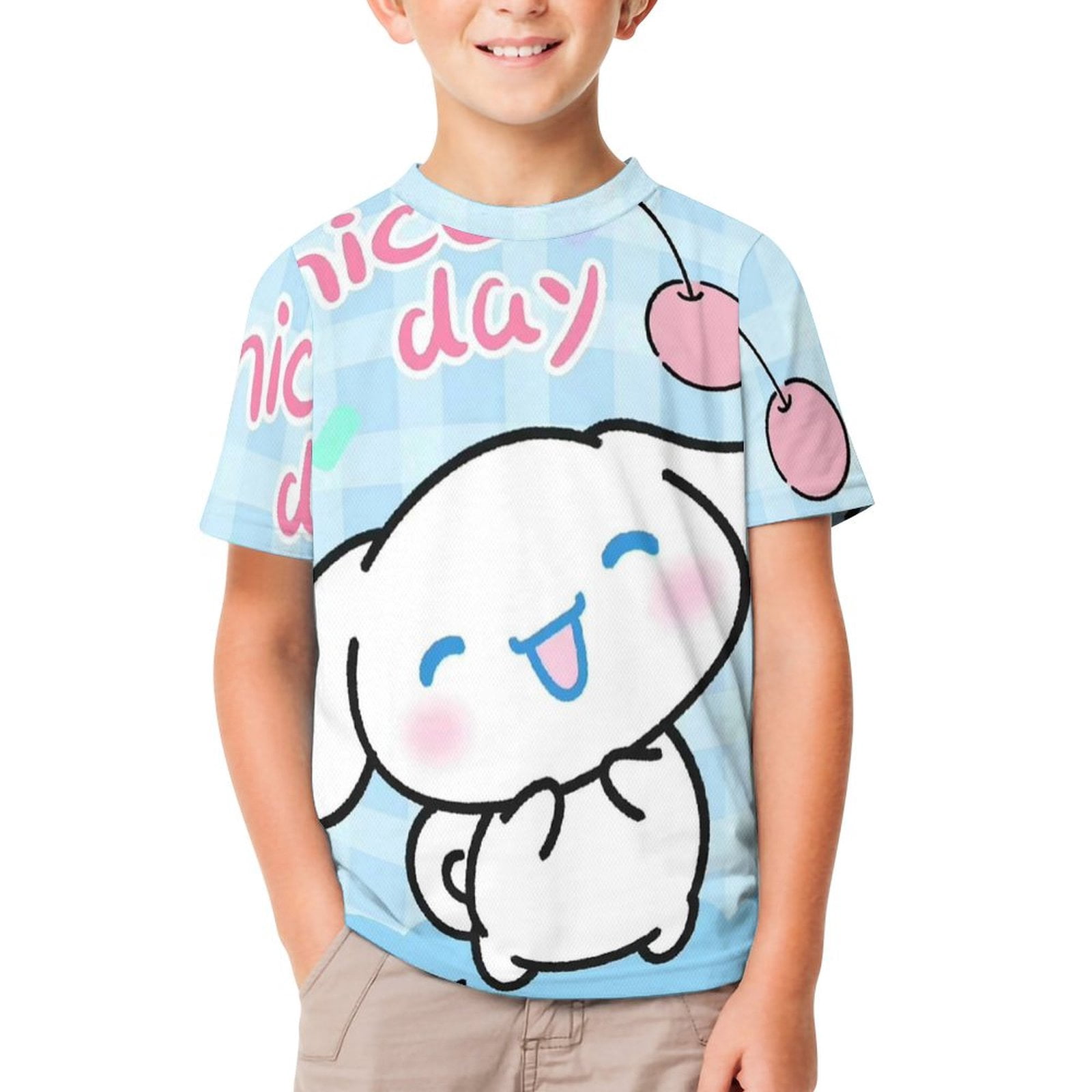 Cinnamoroll Shirt for Girls Graphic Tees Boys Short Sleeve Crewneck ...