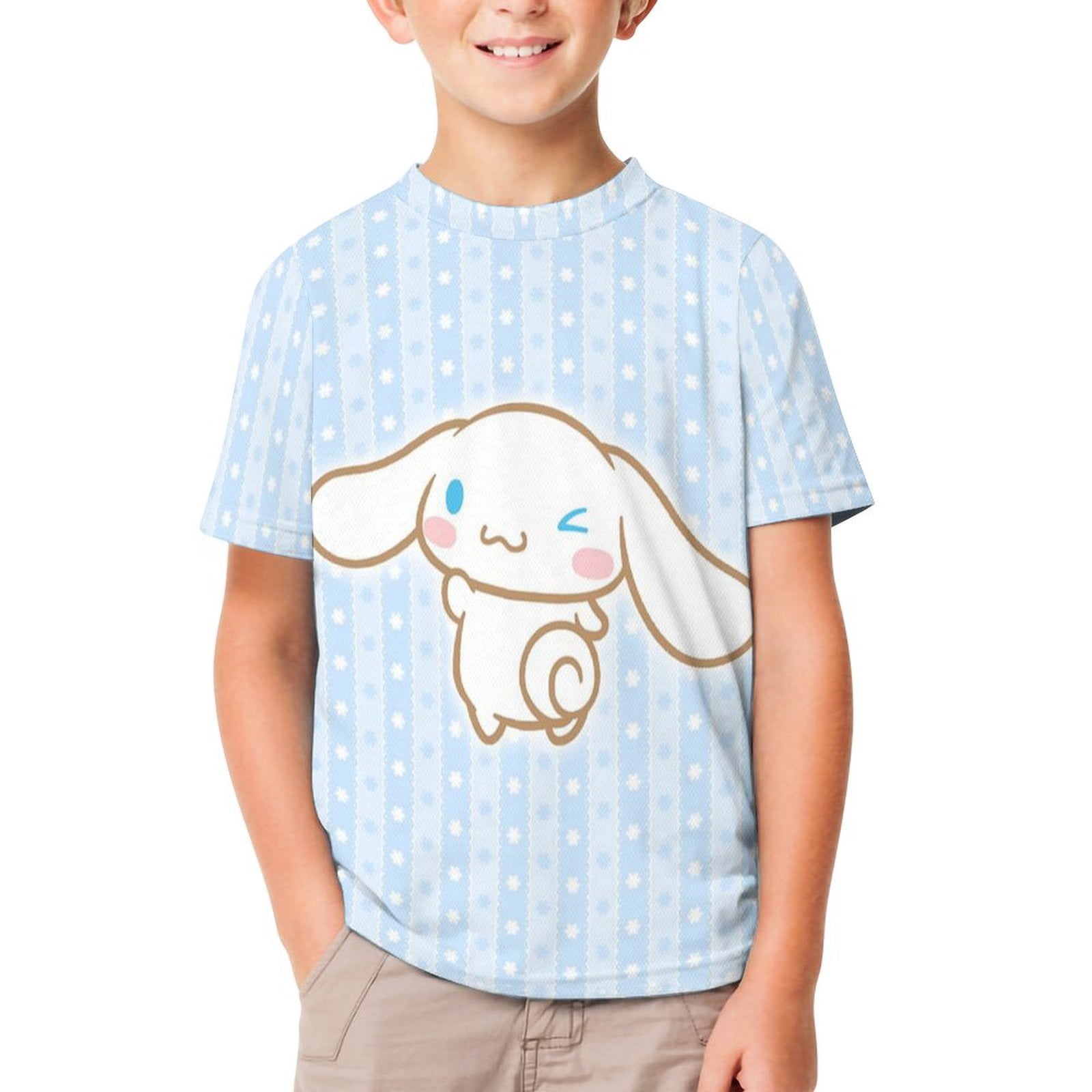 Cinnamoroll Shirt for Girls Graphic Tees Boys Short Sleeve Crewneck ...