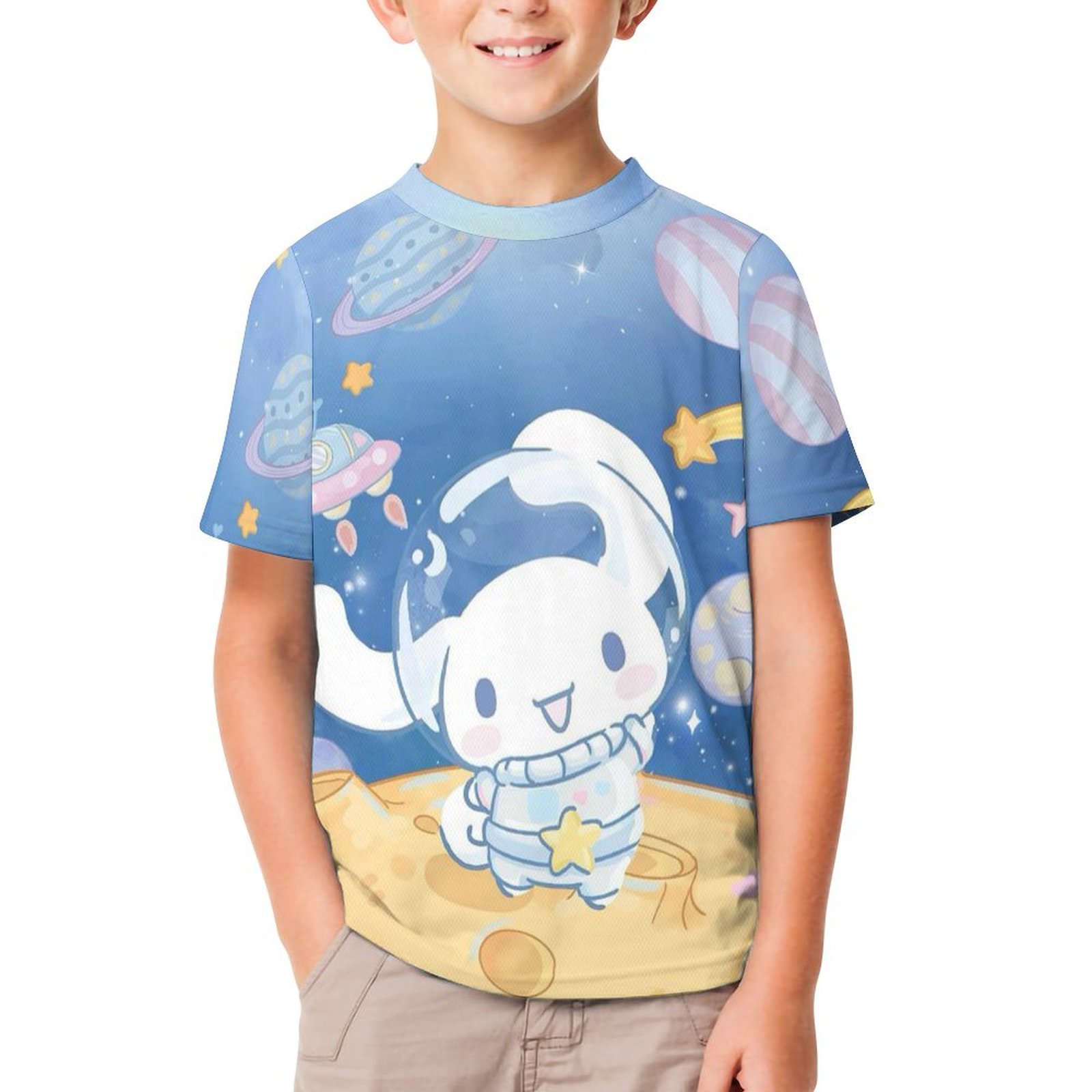 Cinnamoroll Shirt for Girls Graphic Tees Boys Short Sleeve Crewneck ...