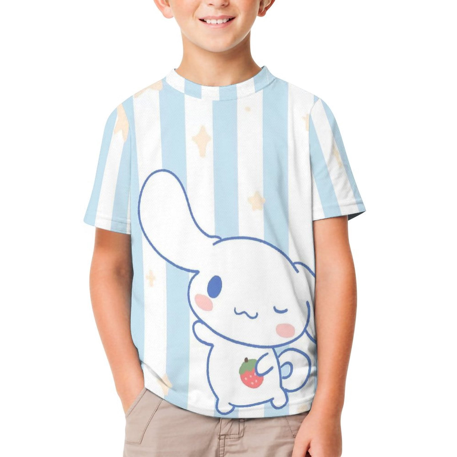 Cinnamoroll Shirt for Girls Graphic Tees Boys Short Sleeve Crewneck ...