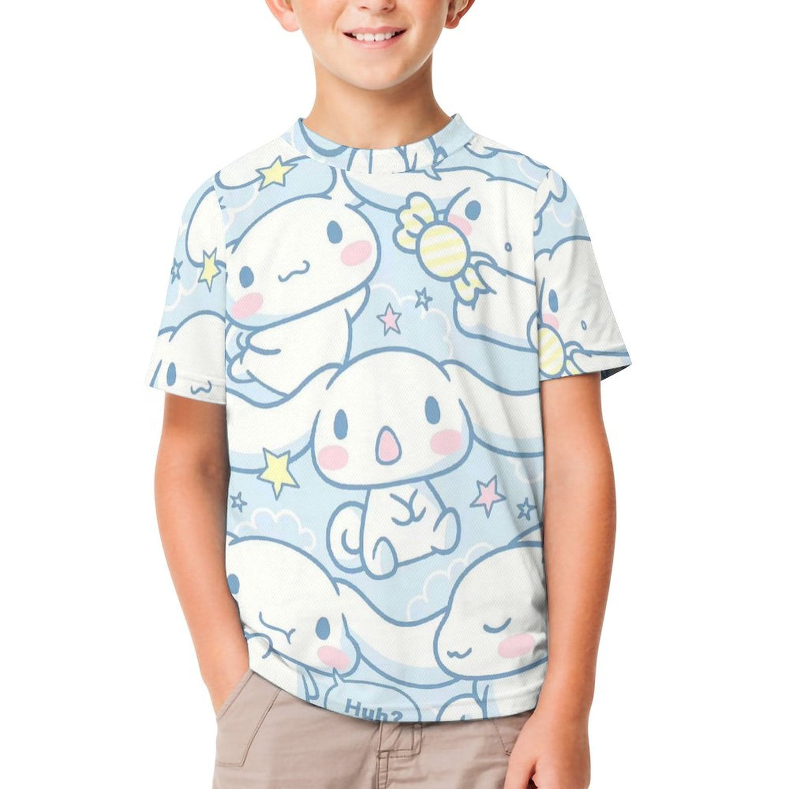 Cinnamoroll Shirt for Girls Graphic Tees Boys Short Sleeve Crewneck ...