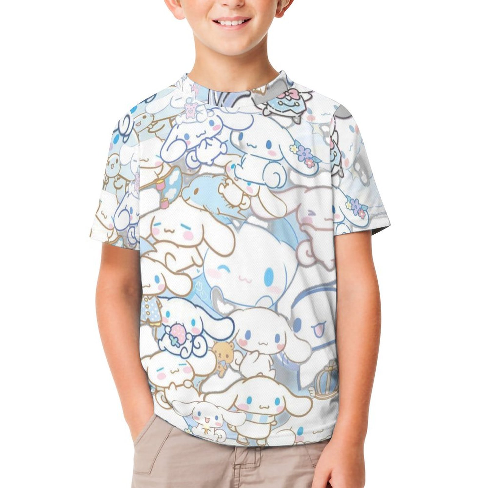 Cinnamoroll Shirt for Girls Graphic Tees Boys Short Sleeve Crewneck ...