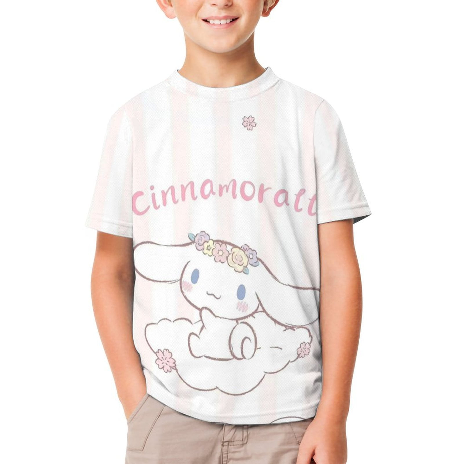 Cinnamoroll Shirt for Girls Graphic Tees Boys Short Sleeve Crewneck ...