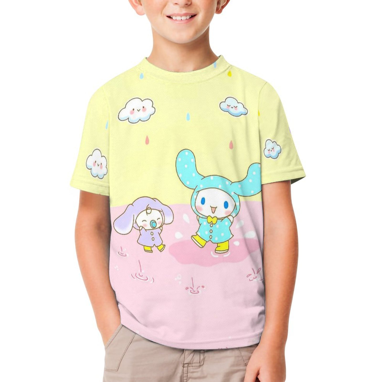 Cinnamoroll Shirt for Girls Graphic Tees Boys Short Sleeve Crewneck ...