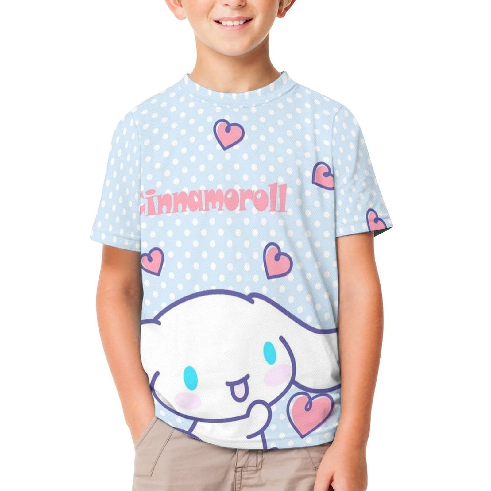 Cinnamoroll Shirt for Girls Graphic Tees Boys Short Sleeve Crewneck ...