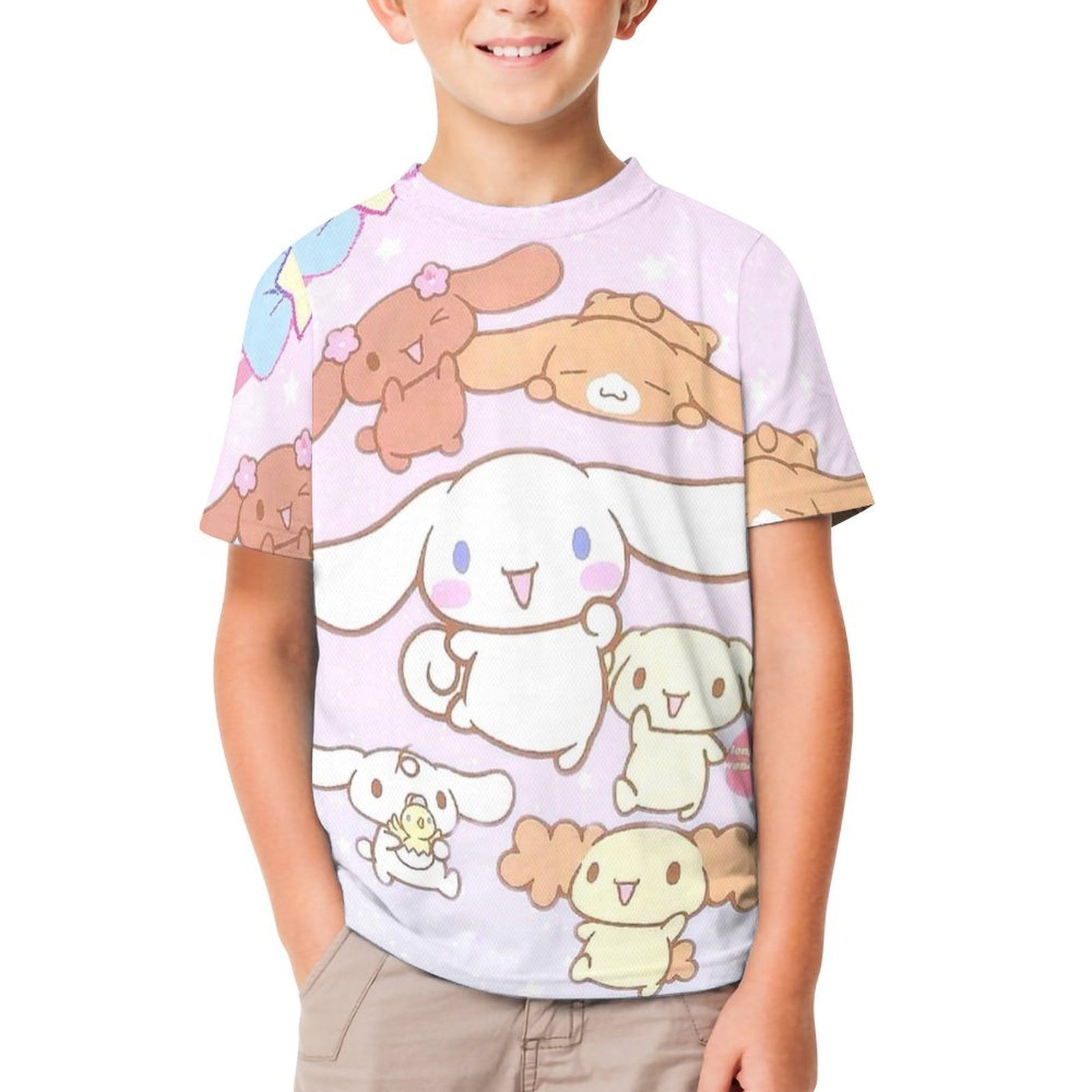 Cinnamoroll Shirt for Girls Graphic Tees Boys Short Sleeve Crewneck ...