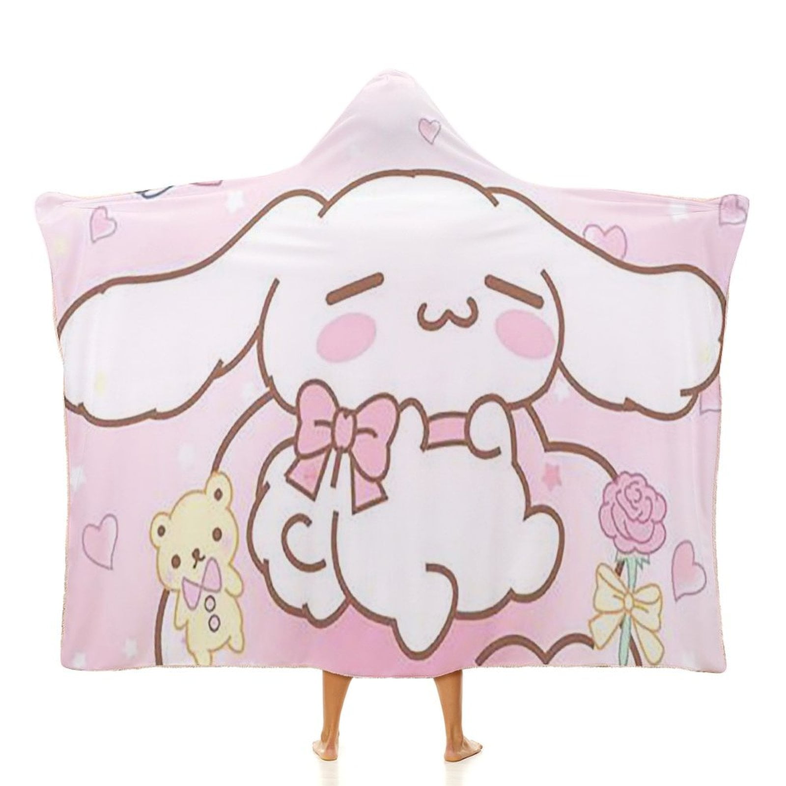 Cinnamoroll Soft Fleece Warm Blanket Throw Fuzzy Wearable Blanket ...