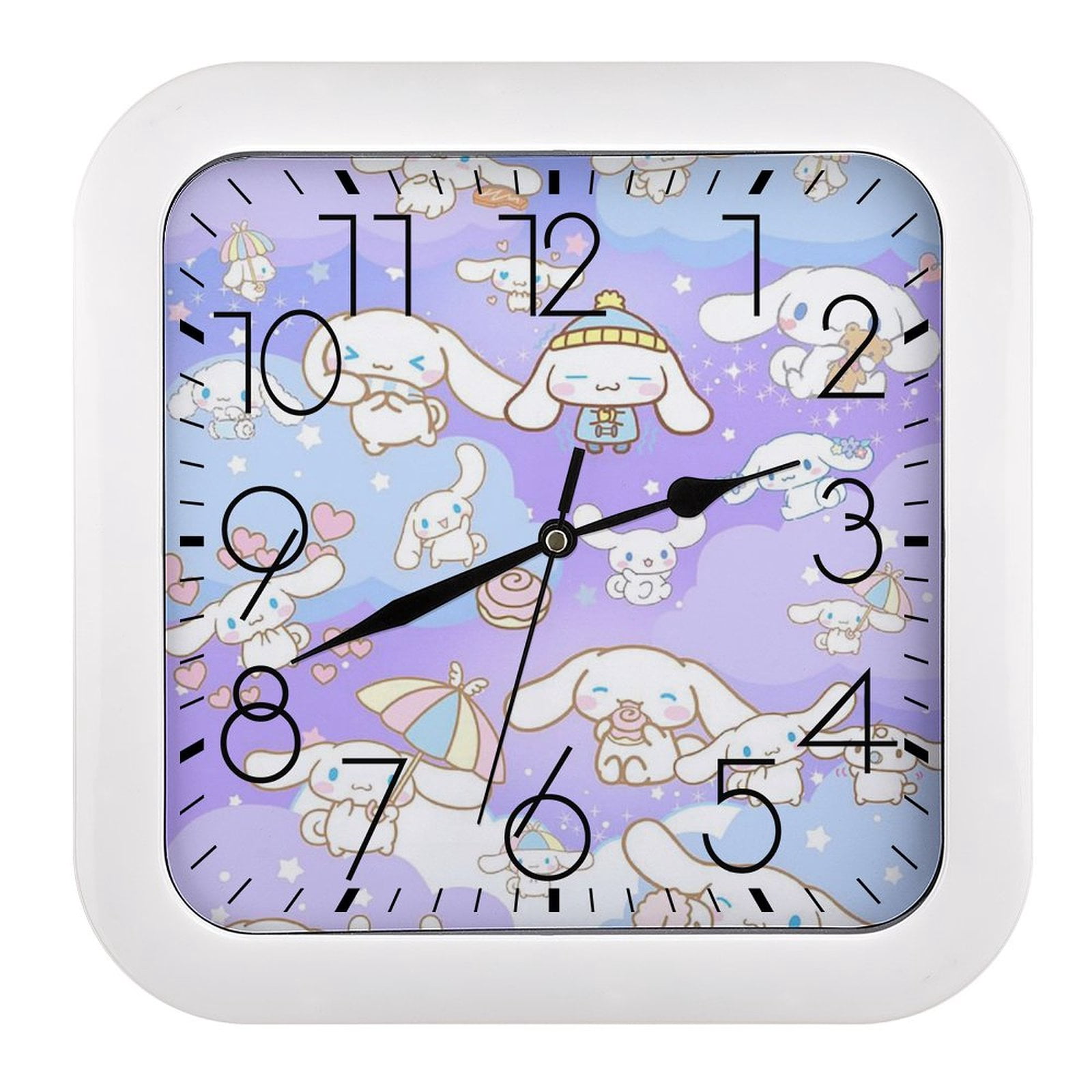 Cinnamoroll Square wall clock battery operated decorative - Walmart.com