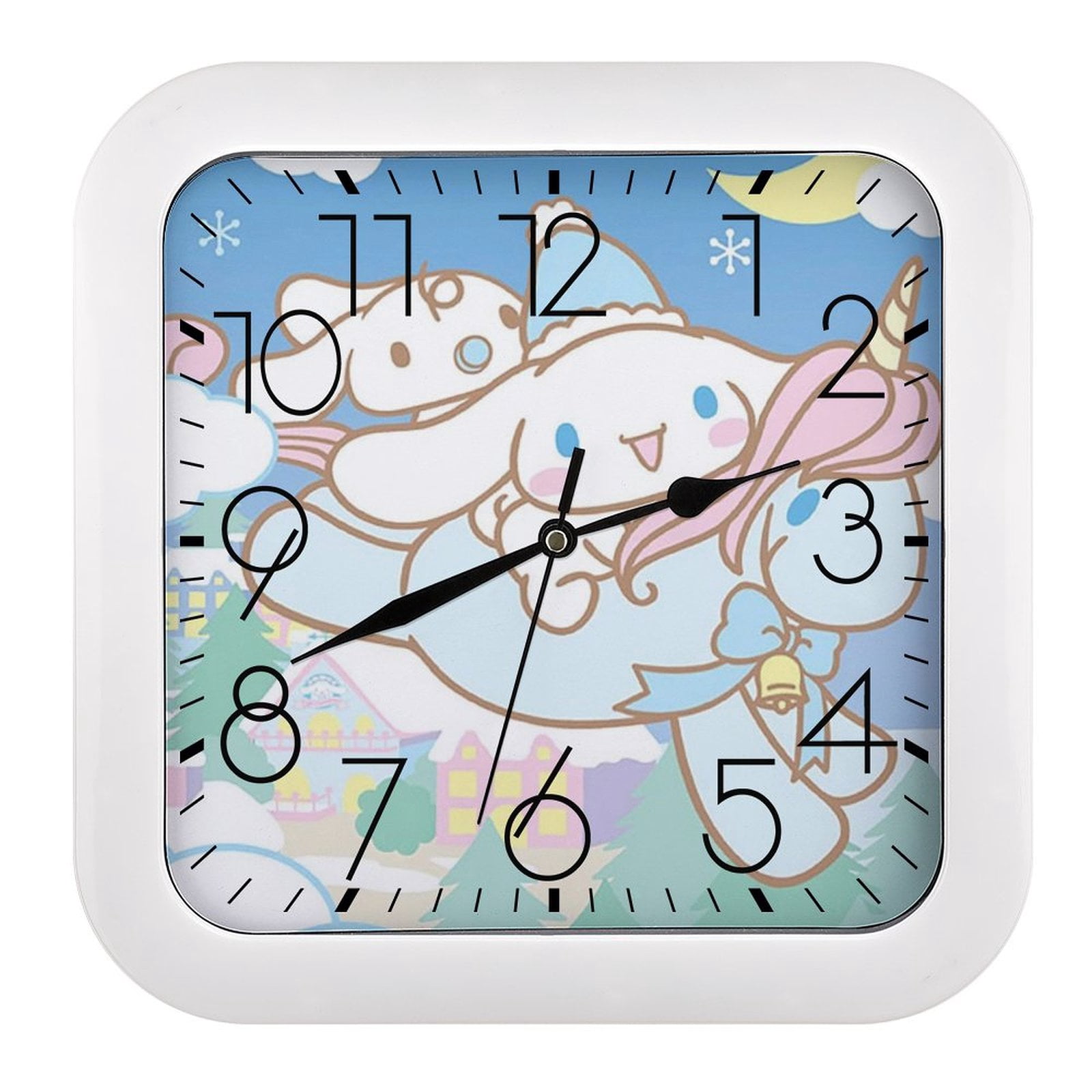 Cinnamoroll Square wall clock battery operated decorative - Walmart.com