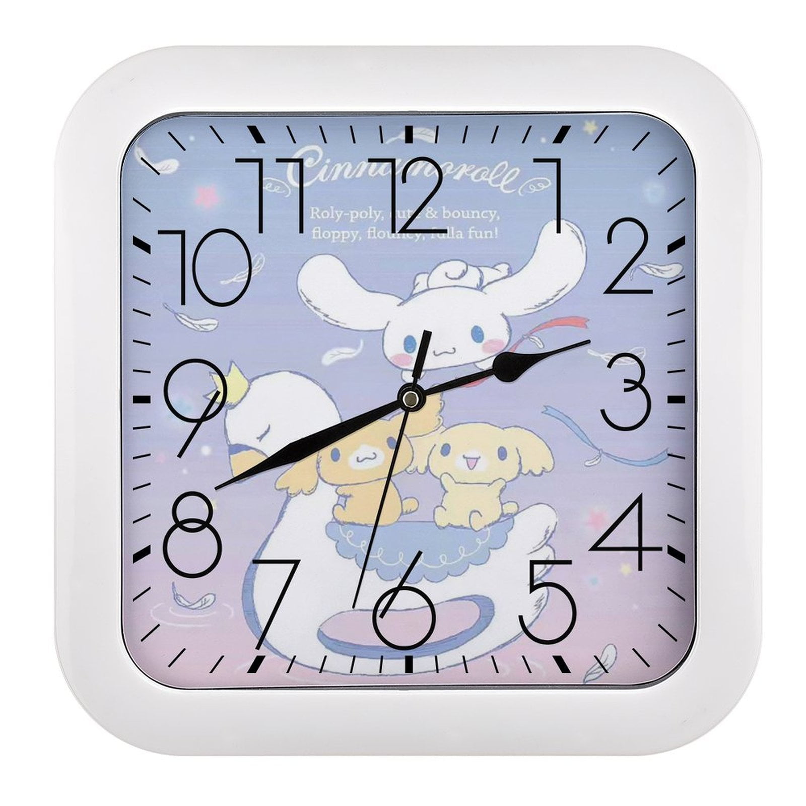 Cinnamoroll Square wall clock battery operated decorative - Walmart.com