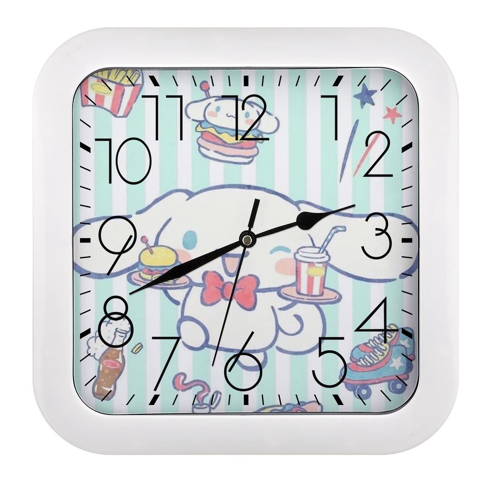 Cinnamoroll Square wall clock battery operated decorative - Walmart.com