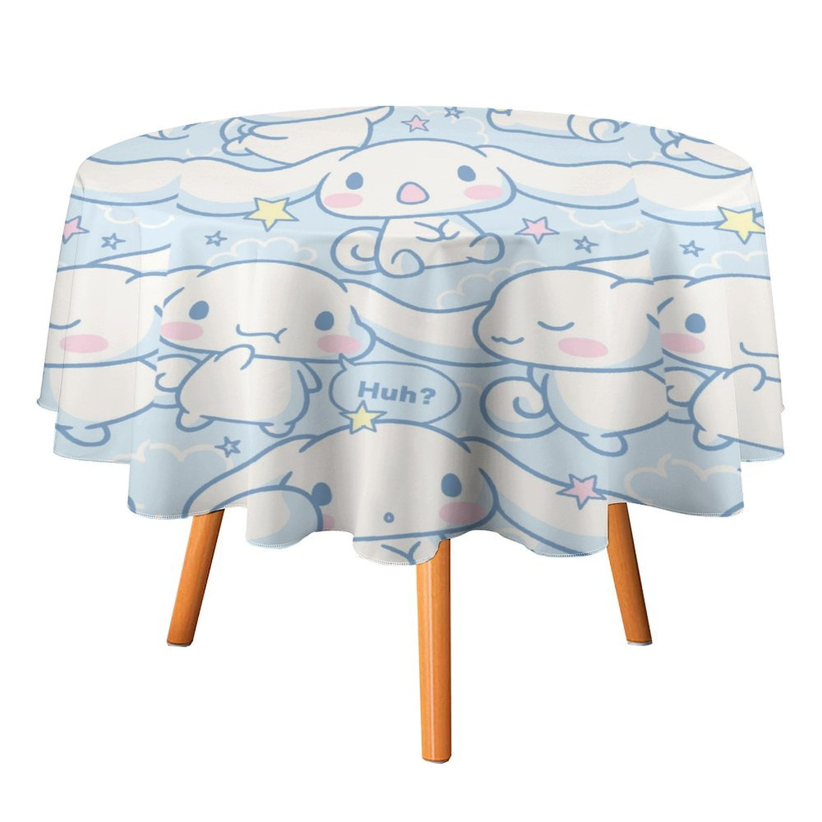 Cinnamoroll Table Cloth Round Tablecloth Polyester Table Circular Table ...