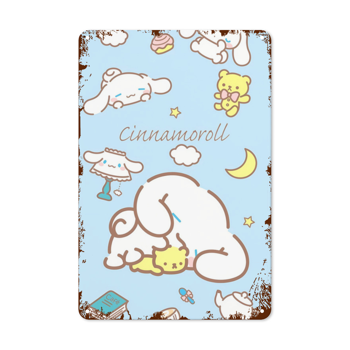 Cinnamoroll Vintage Tin Painted Movie Metal Tin Sign Wall Art Decor 12 ...