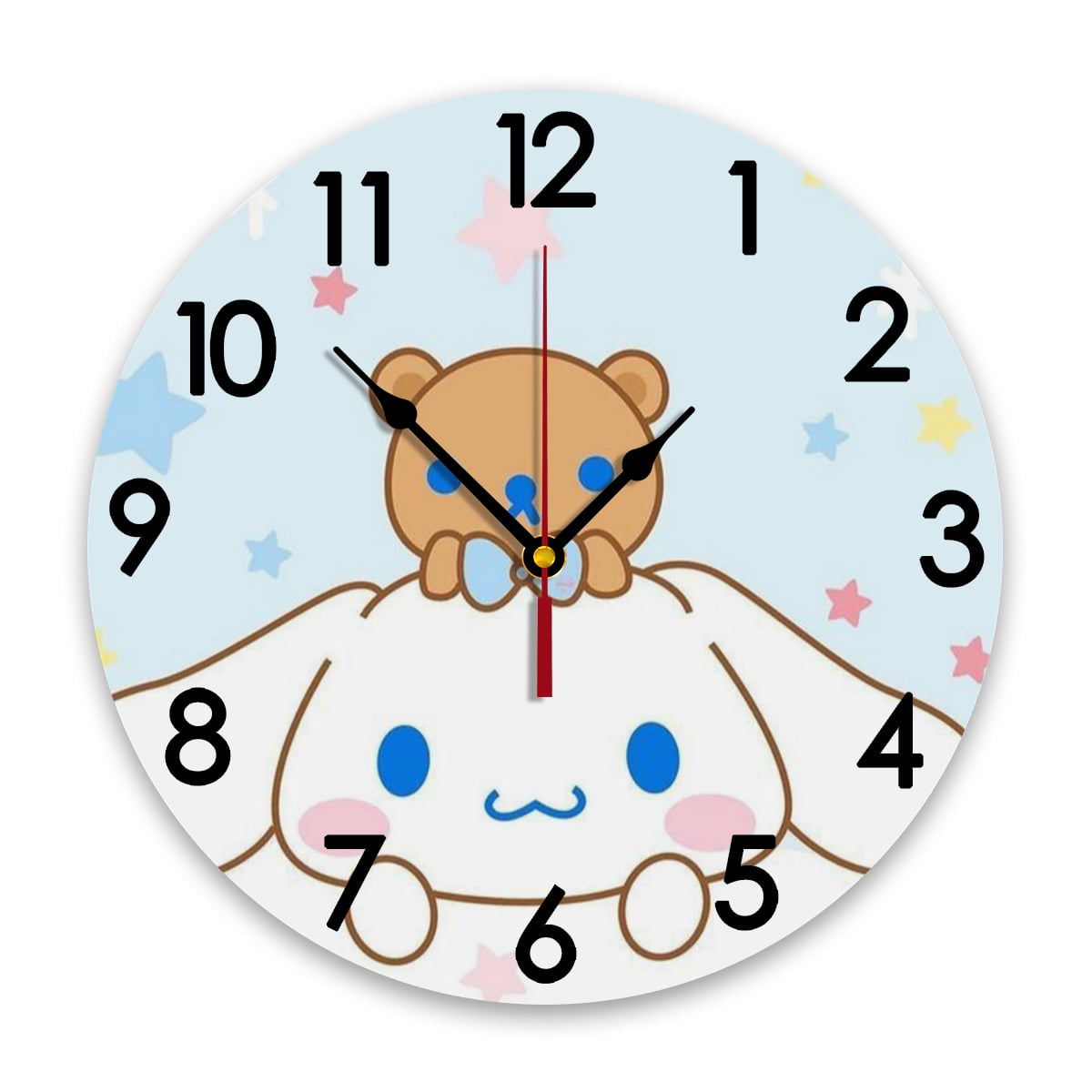 Cinnamoroll Wall Clock Silent Non-Ticking 12" Premium Quartz Round Easy ...