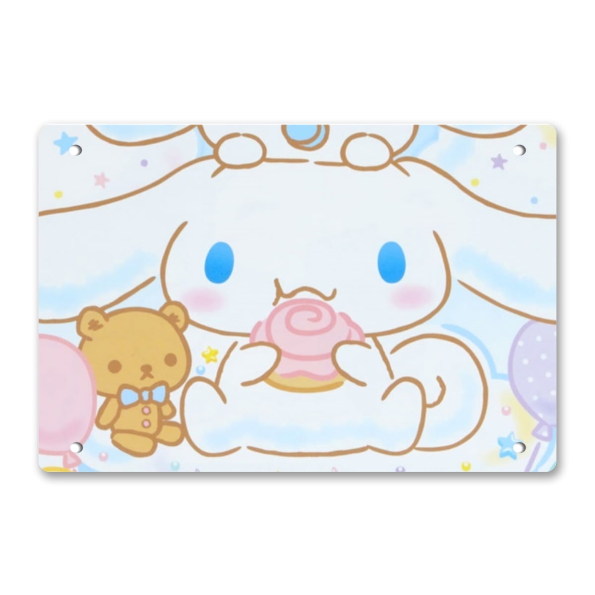 Cinnamoroll Wall Sign - Cartoon Aluminum Poster 12 X 8 Inch Home Bar ...