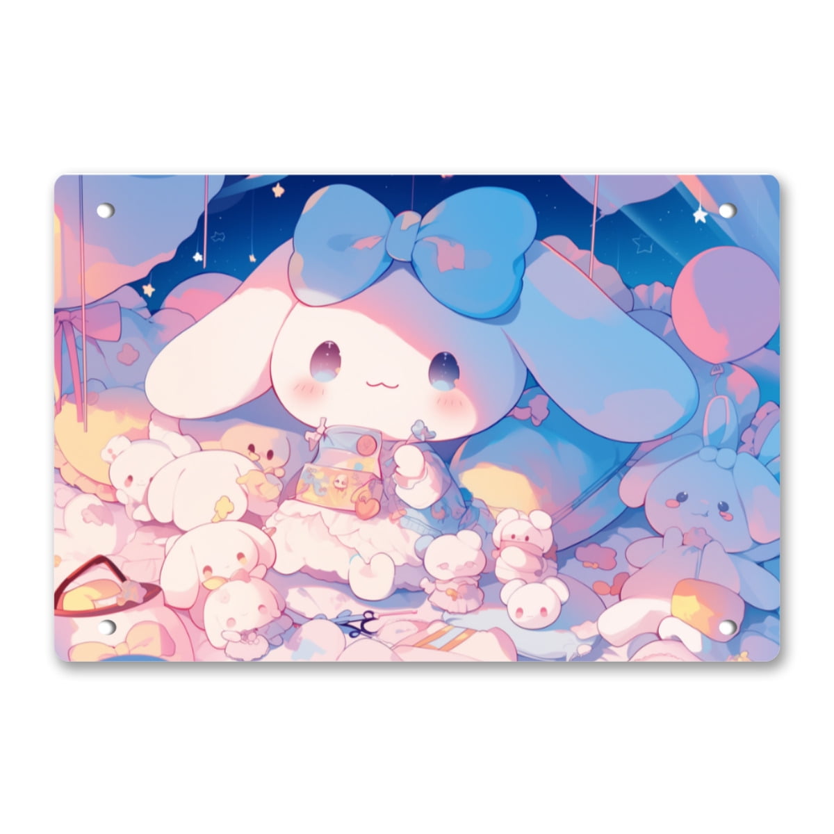 Cinnamoroll Wall Sign - Cartoon Aluminum Poster 12 X 8 Inch Home Bar ...