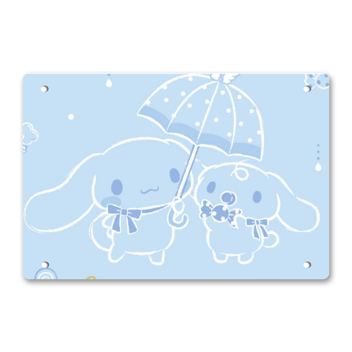 Cinnamoroll Wall Sign - Cartoon Aluminum Poster 12 X 8 Inch Home Bar ...
