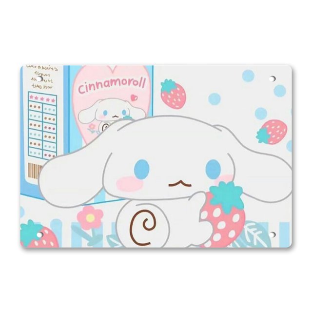 Cinnamoroll Wall Sign - Cartoon Aluminum Poster 12 X 8 Inch Home Bar ...