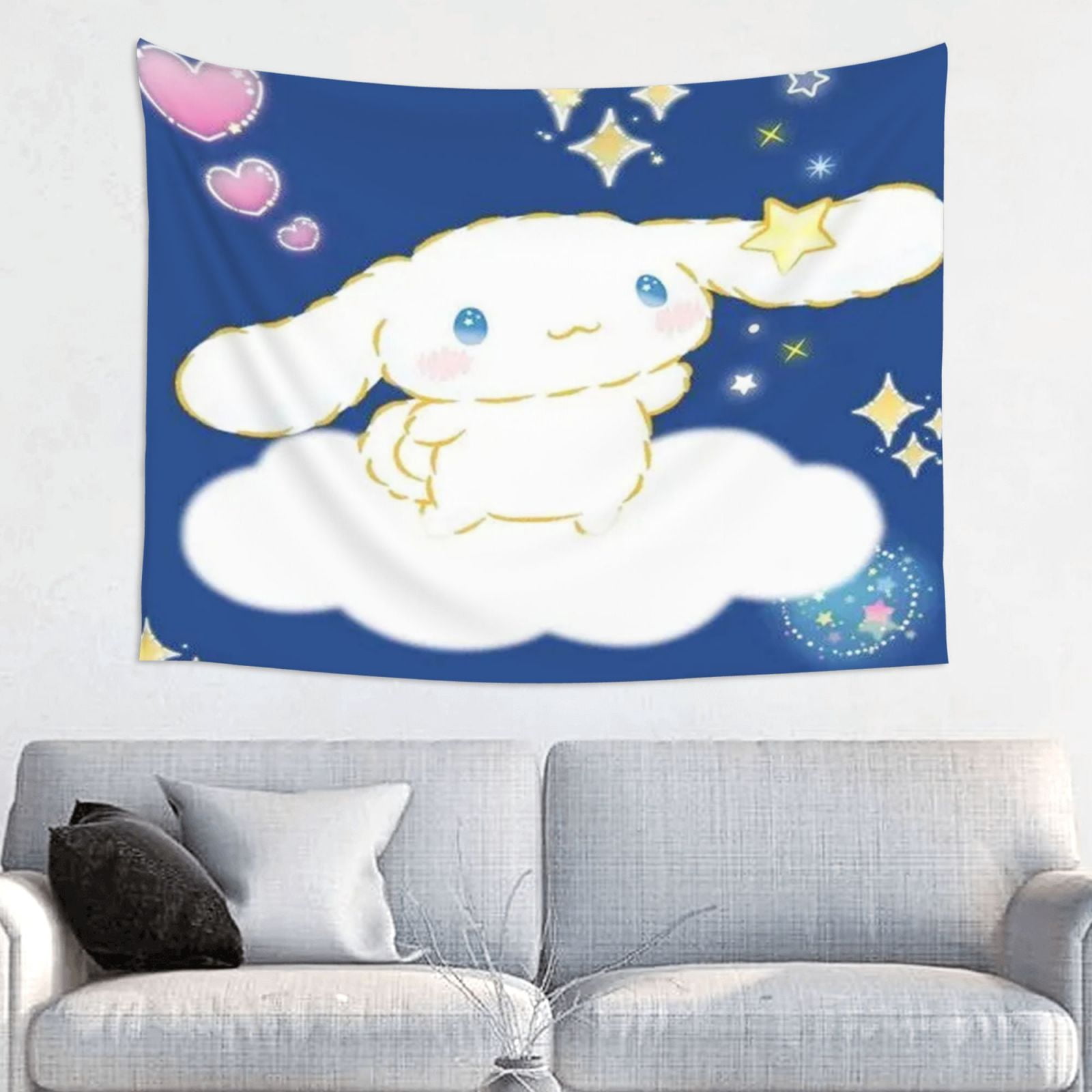 Cinnamoroll Wall Tapestry Cartoon Poster for Bedroom Aesthetics Funny ...