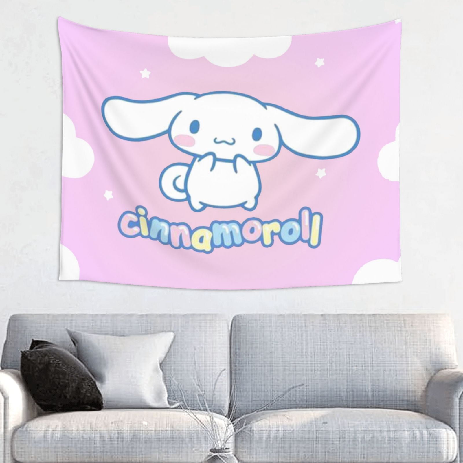 Cinnamoroll Wall Tapestry Cartoon Poster for Bedroom Aesthetics Funny ...