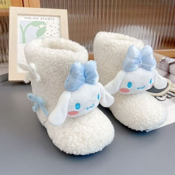 Cinnamoroll Winter Shoes Sanrio Kawaii Cartoon Plus Cotton Boots Lolita ...