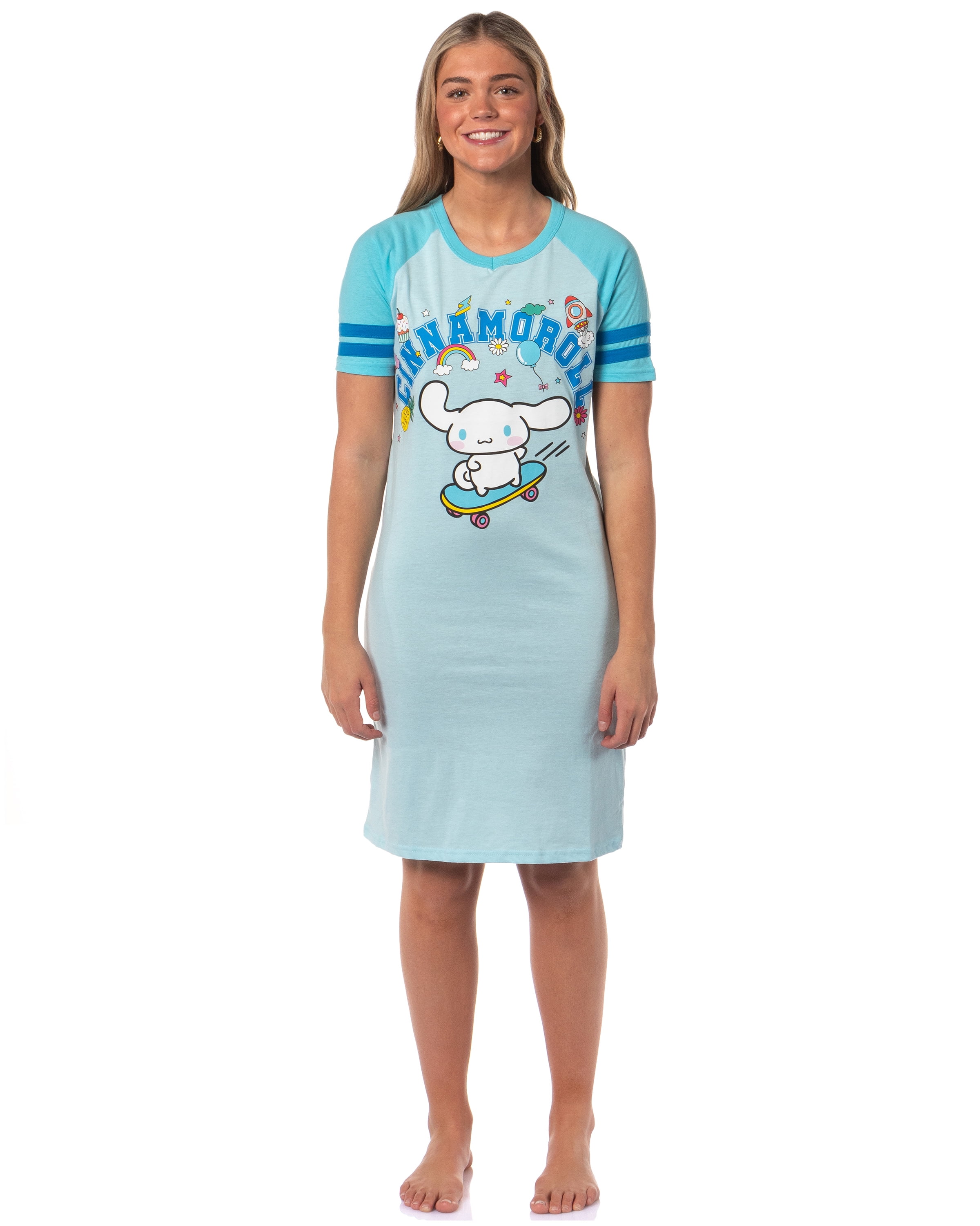 Cinnamoroll Women's Character Logo Icon Design Varsity Stripe Pajama ...