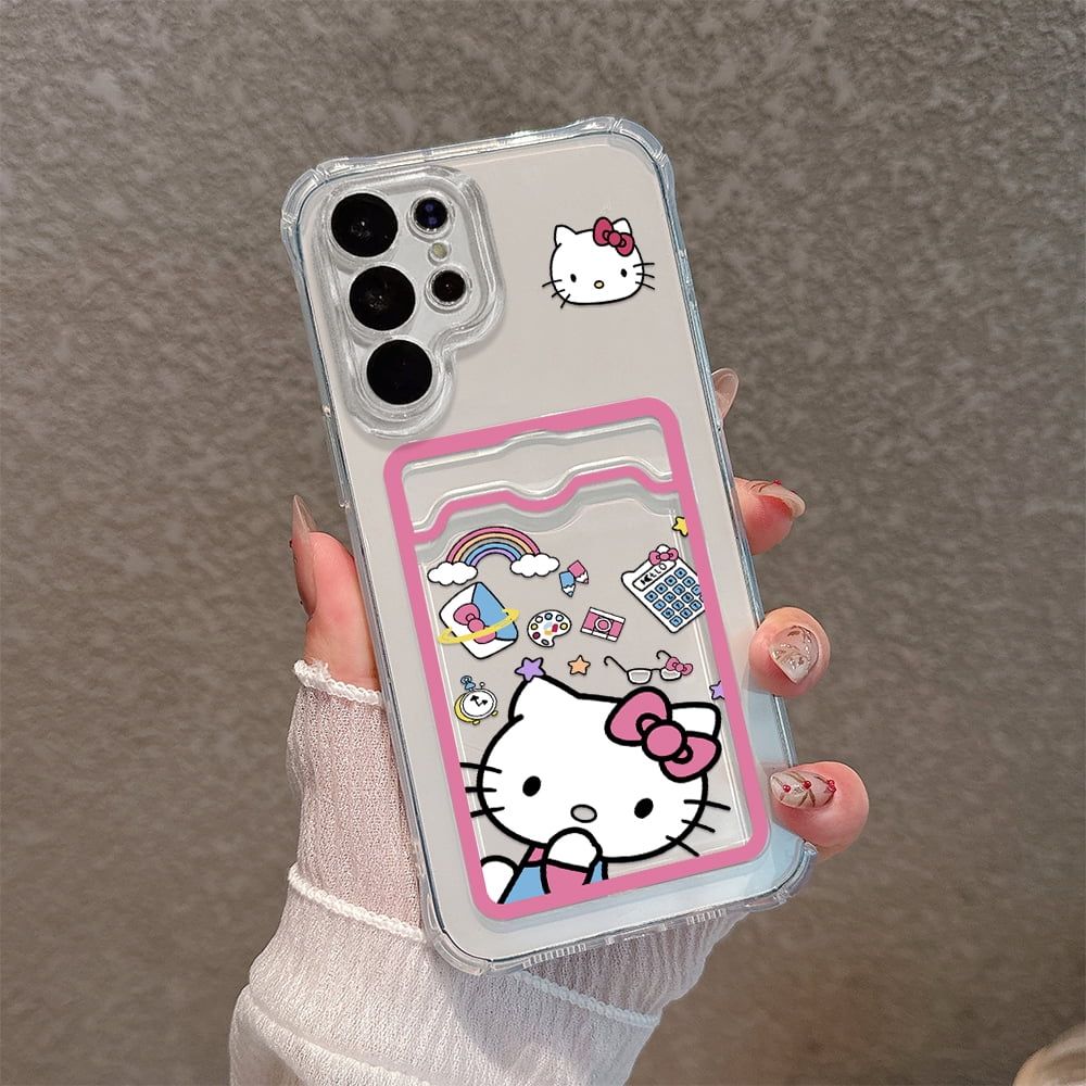 Cinnamoroll hello kitty Card Hold Phone Case For Samsung S24 S23 S22 ...