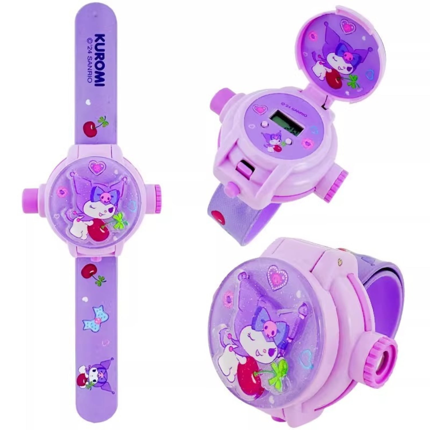 Cinnamorolli My Melody Cartoon Projection Electronic Watch Popping Ring ...