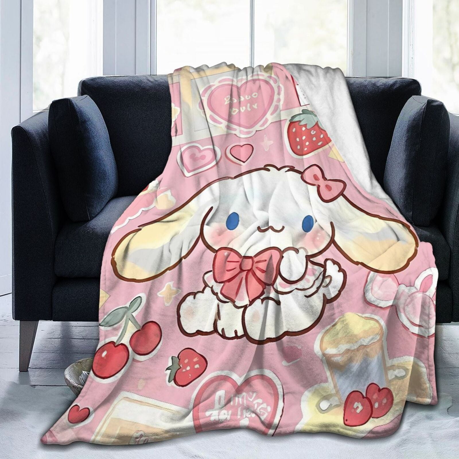 Cinnamorolls Blanket Cute Cartoon Print Flannel Throw Blankets，Soft ...