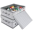 Cinnvoice 2 Pack Christmas Ribbon Organizer Container Box with Lid ...