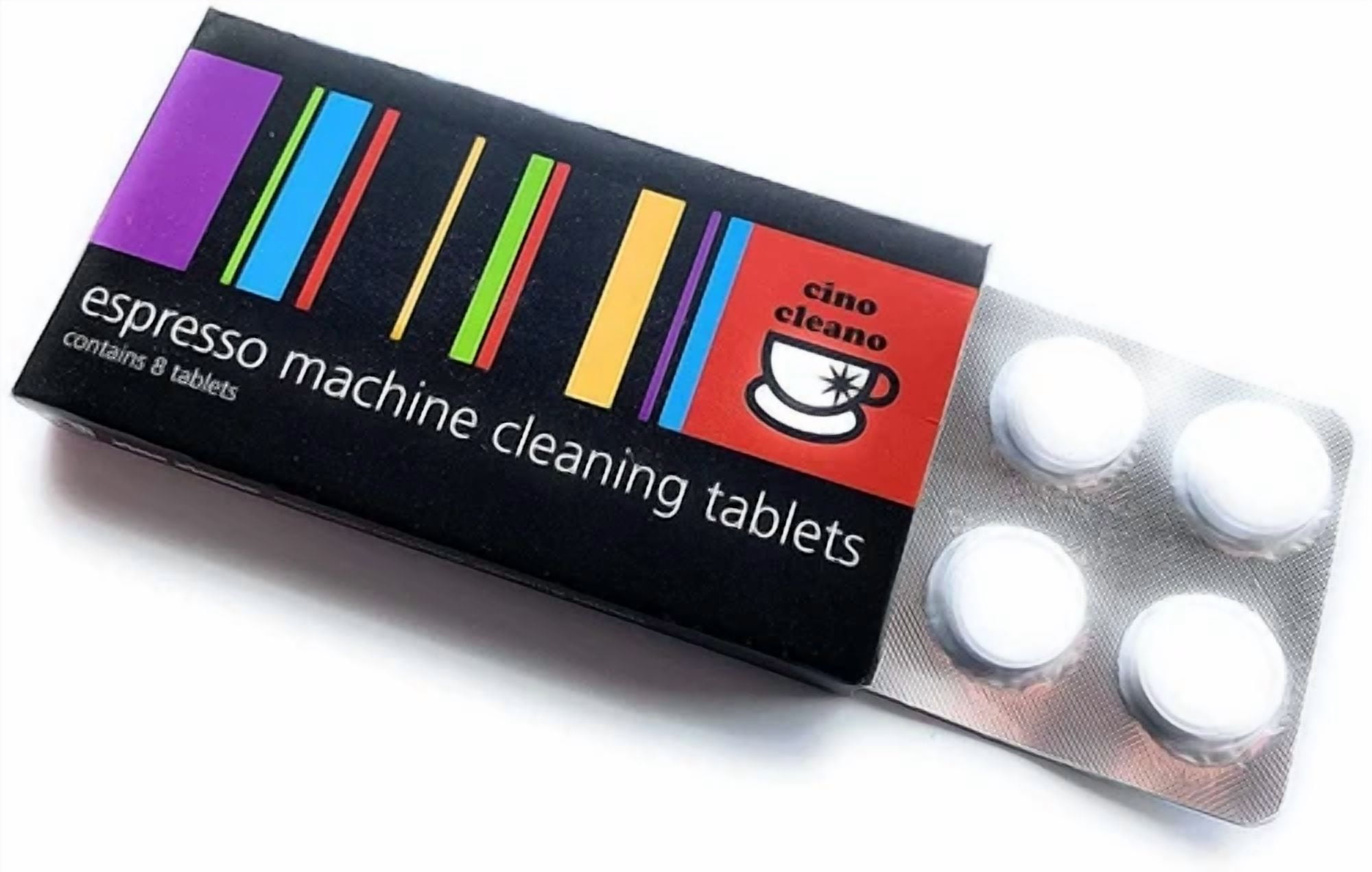 Cino Cleano Espresso Machine Cleaning Tablets (8 Count (Pack Of 1 ...