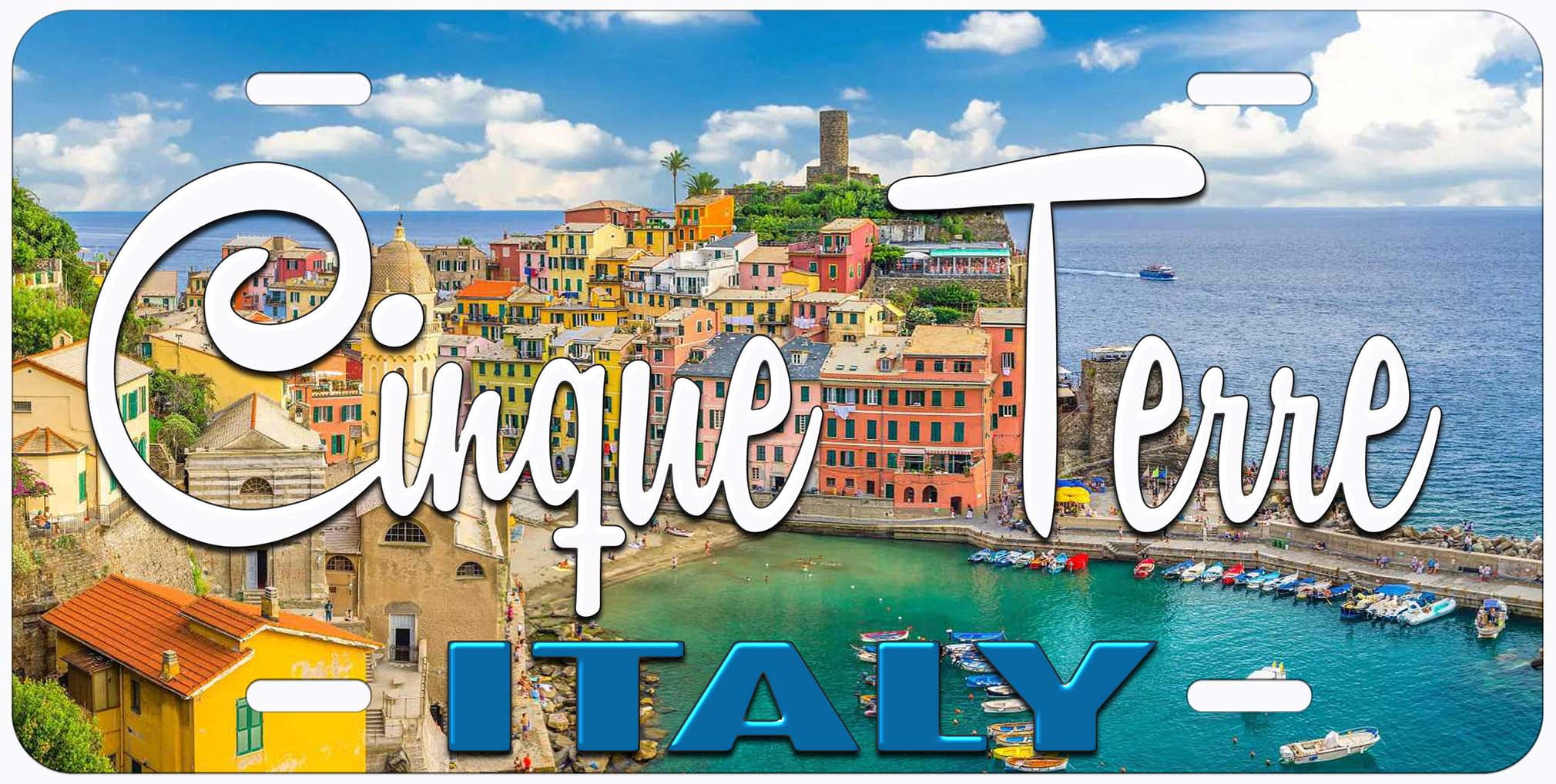 Cinque Terre Italy Novelty Car License Plate - Walmart.com